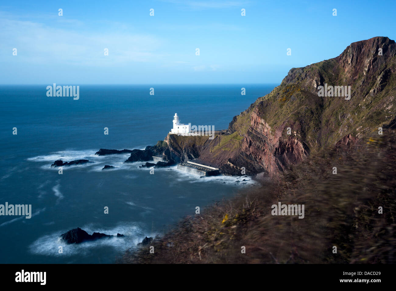 Hartland point lighthouse hi-res stock photography and images - Alamy
