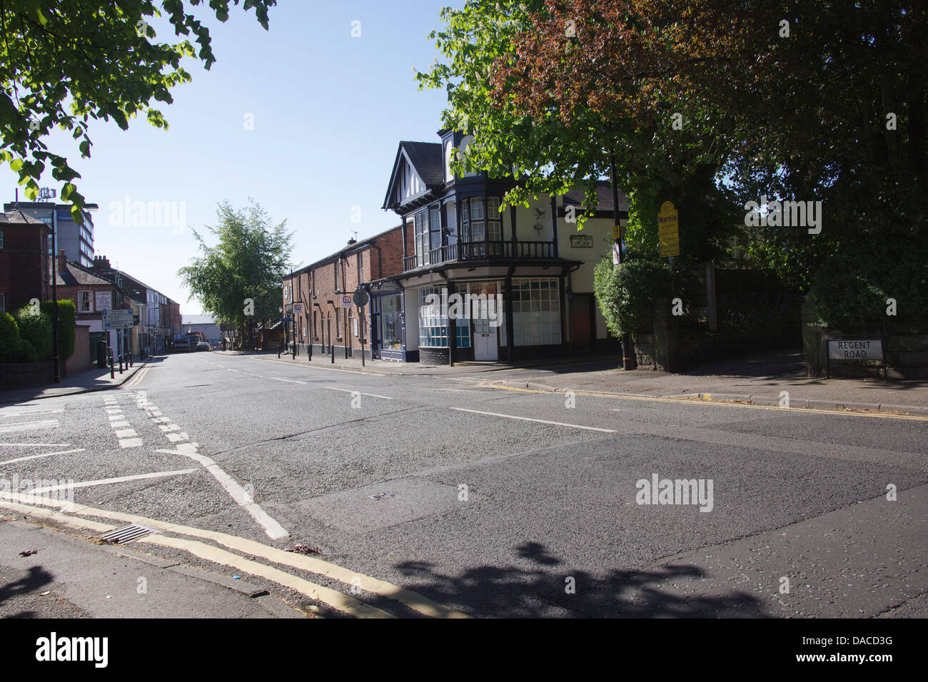 Morning on Regent Road, Altrincham Stock Photo - Alamy