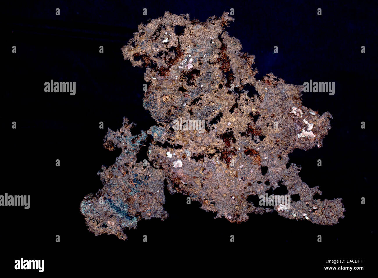 Native copper,Cu, Upper peninsula, Michigan Stock Photo - Alamy