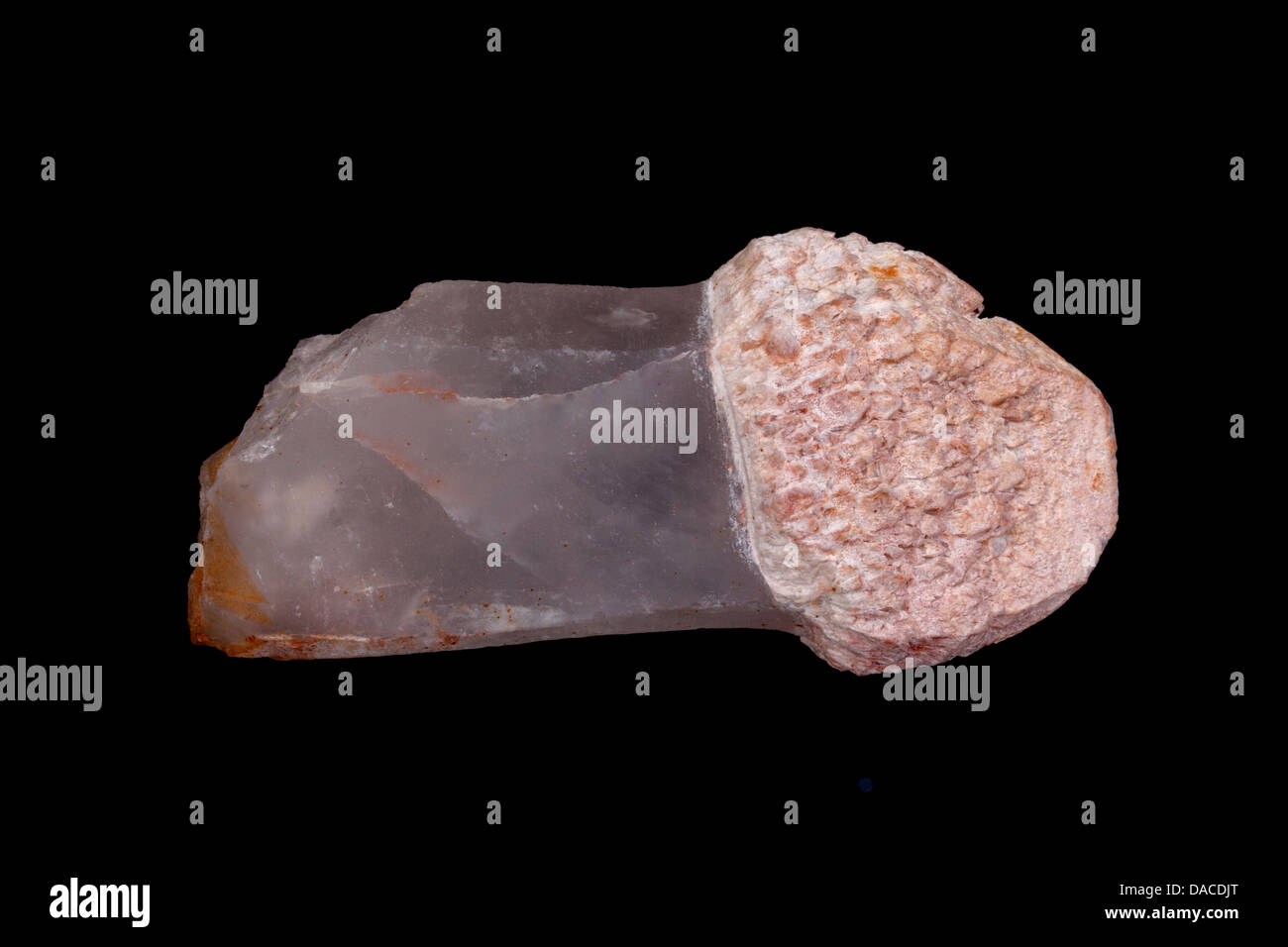 Quartz scepter, South Africa, SiO2, one ofthe most common minerals on ...