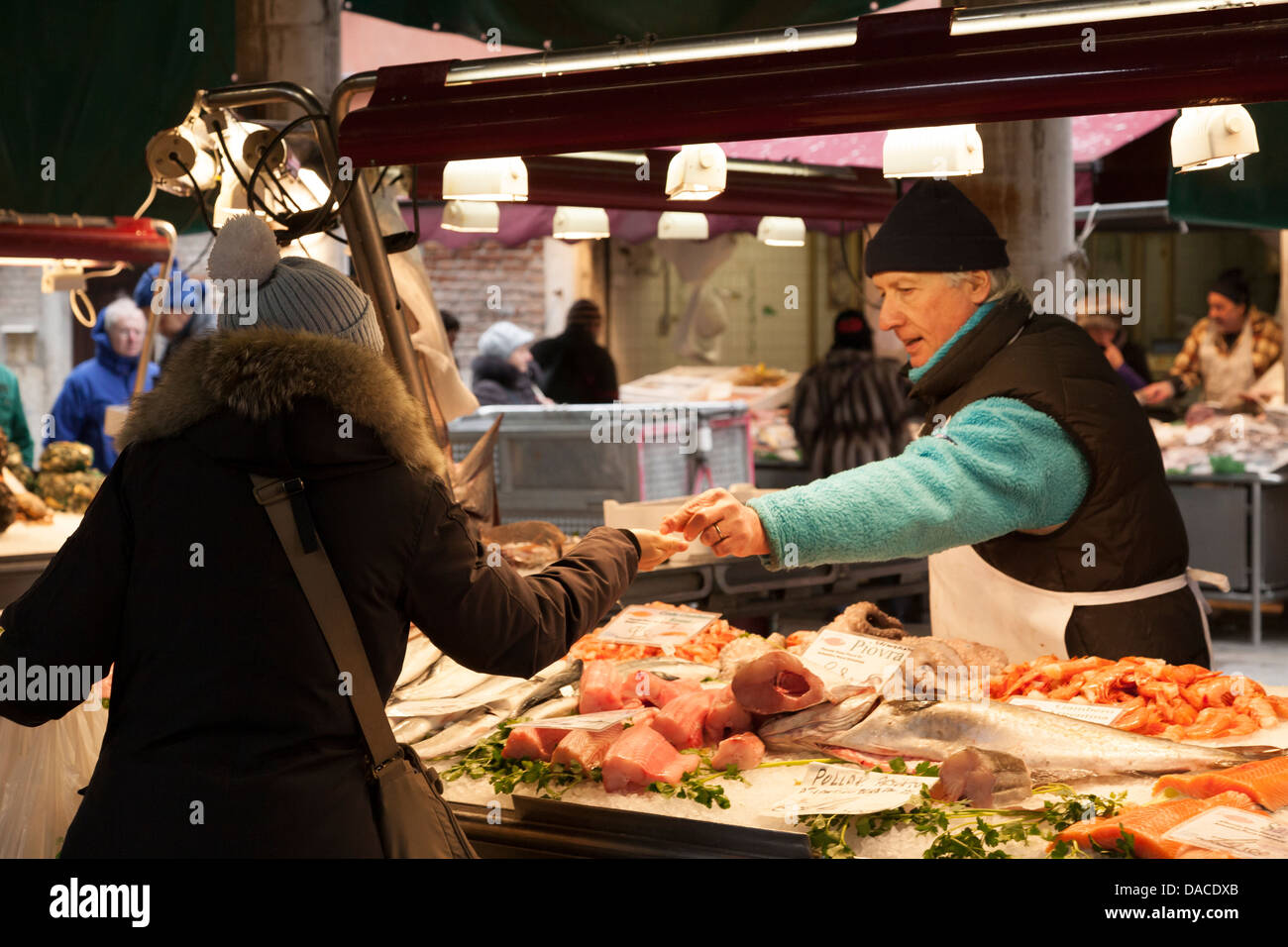 Rialto Market, Venice, Italy Stock Photo - Alamy