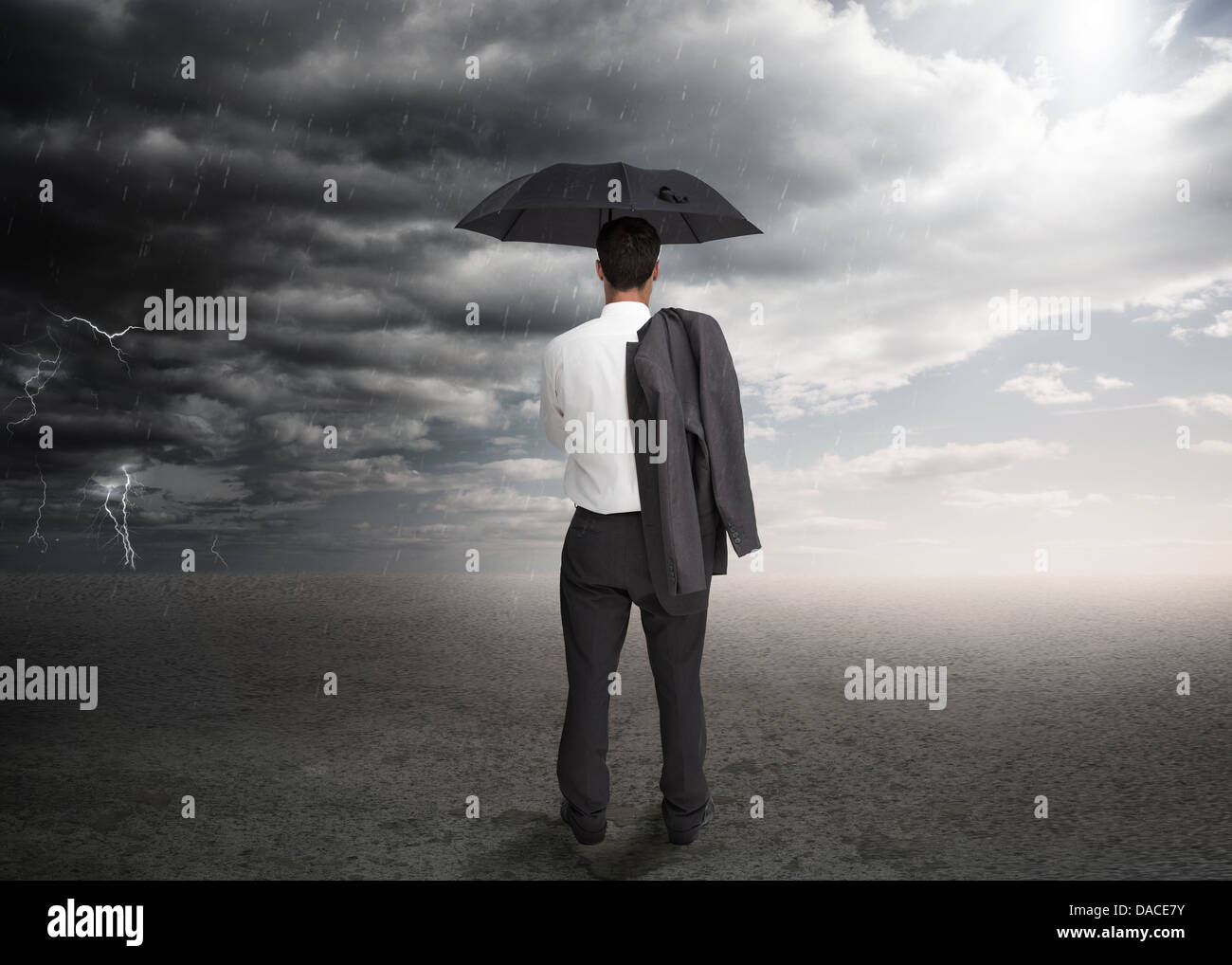 Umbrella sunlight man hi-res stock photography and images - Alamy