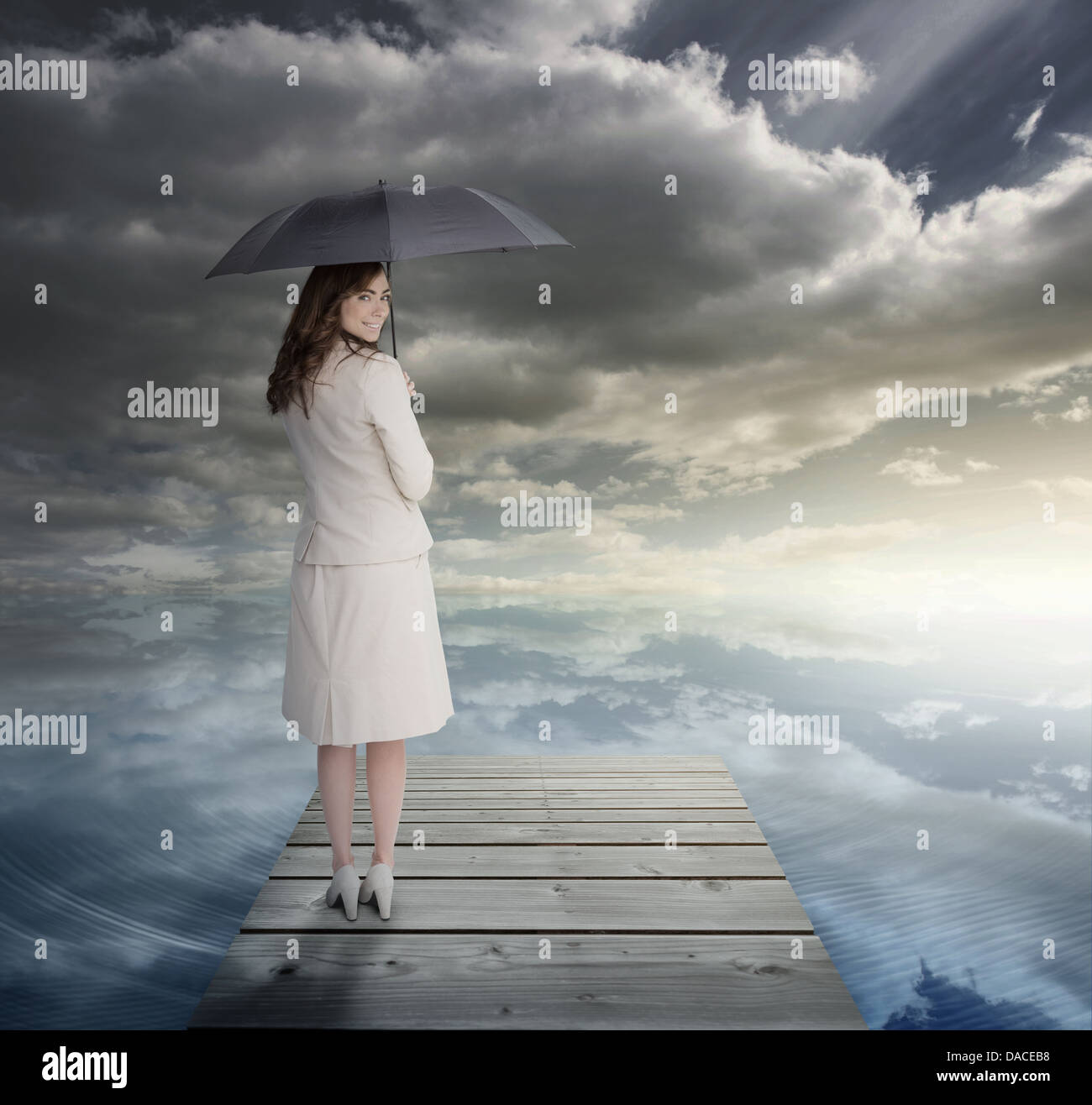 Bridge cloudy cloud clouds rain hi-res stock photography and images - Alamy