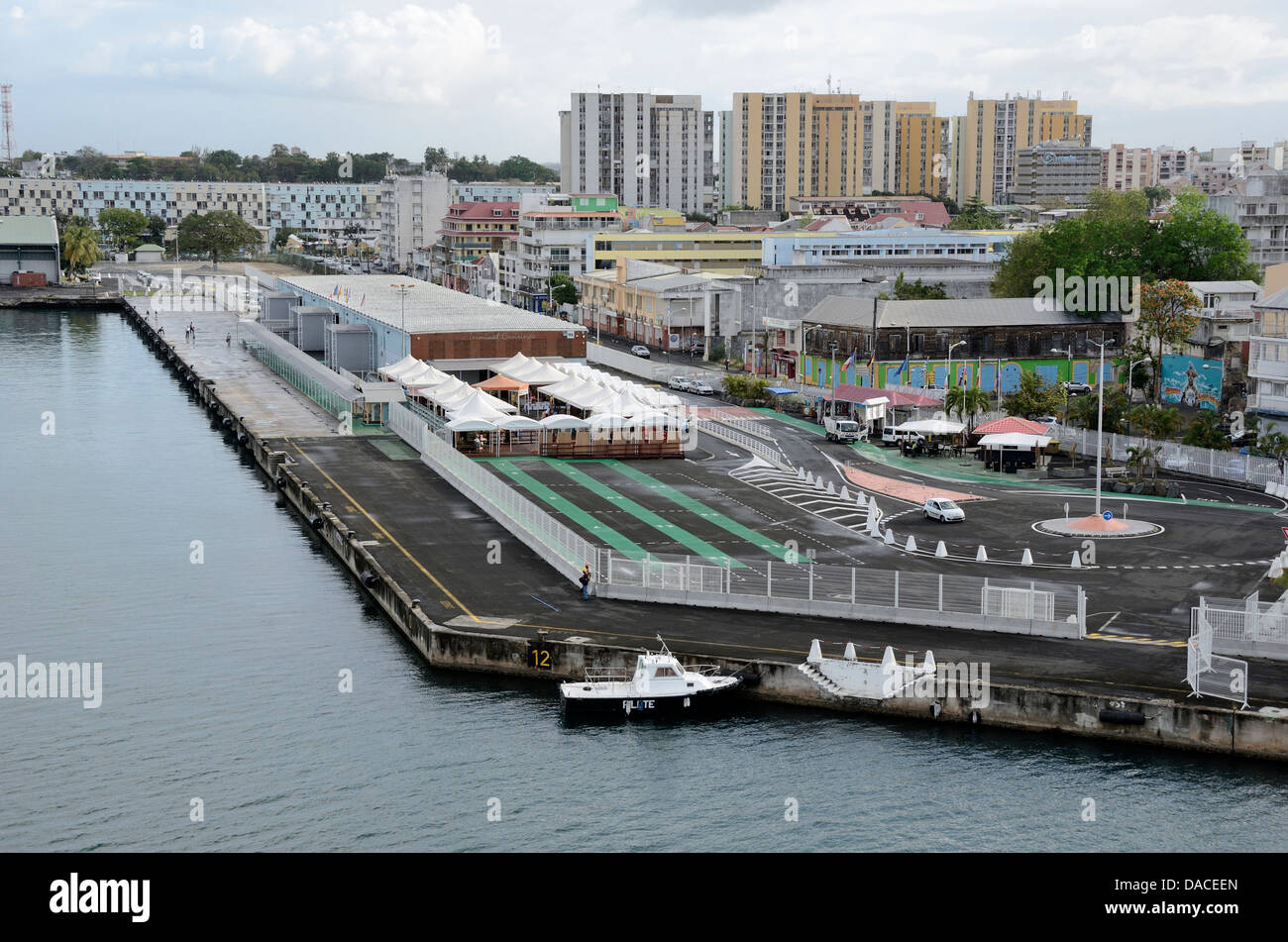 Cruise port in Basseterre, Guadeloupe Stock Photo - Alamy