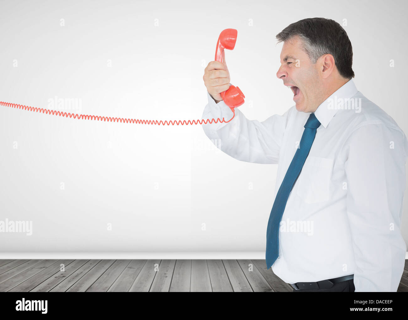 Angry man screaming phone hi-res stock photography and images - Alamy