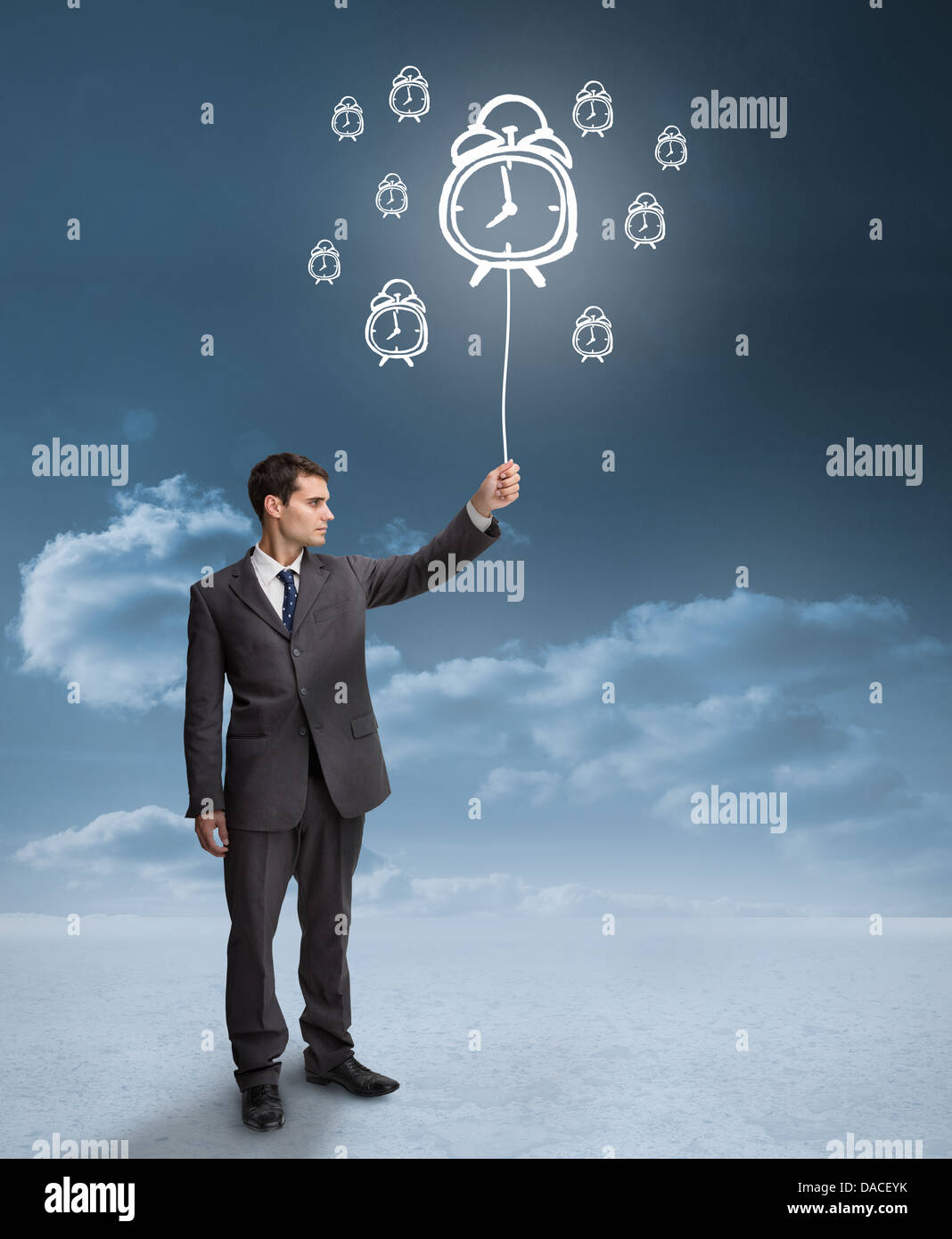 Floating clock hi-res stock photography and images - Alamy