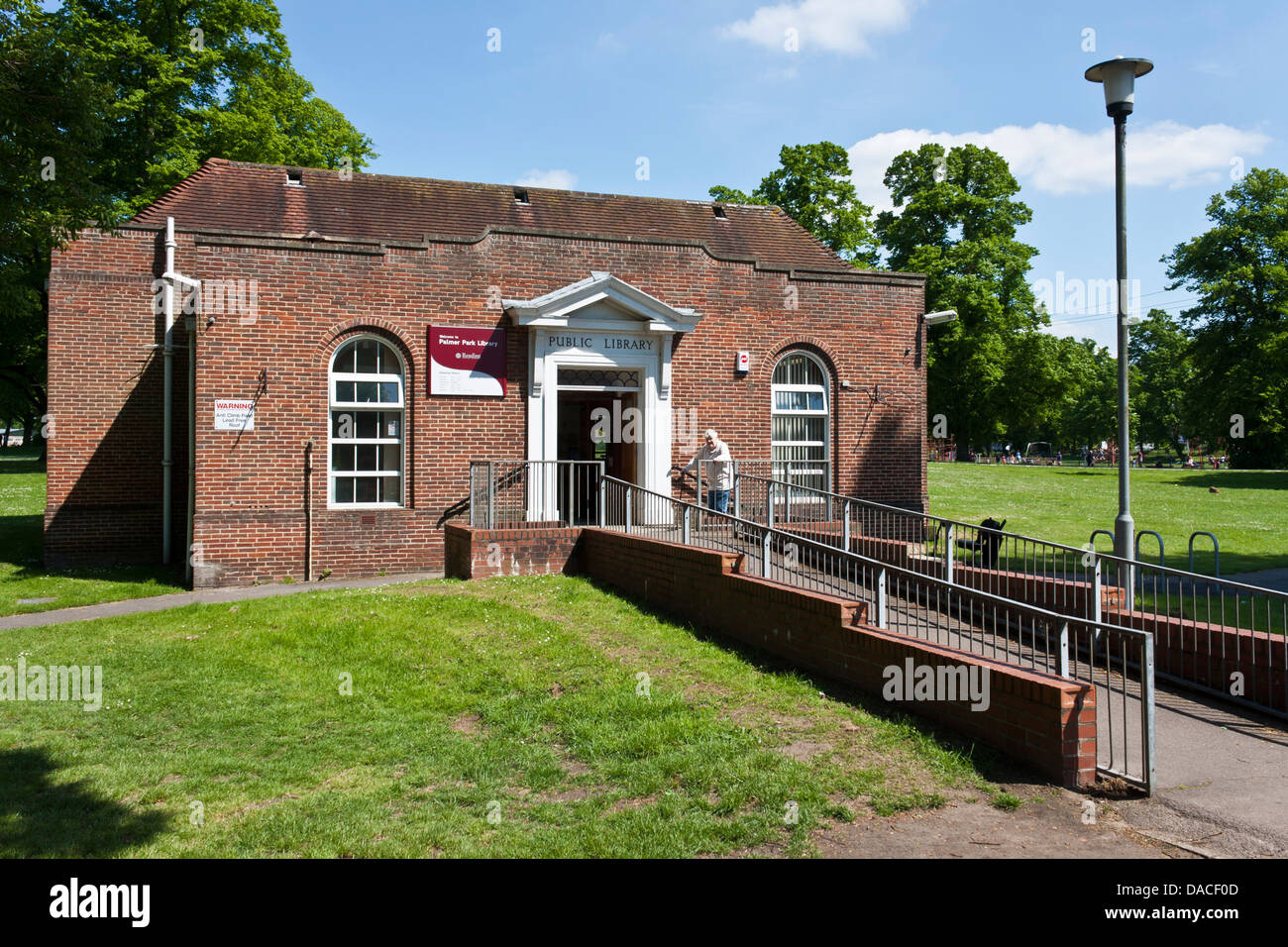 Public library located in Palmer Park, Reading, Berkshire, England, GB ...