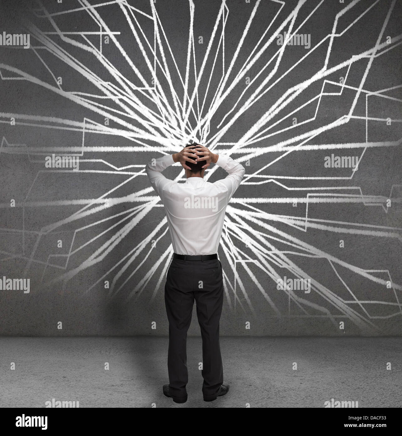 Frustrated man drawing hi-res stock photography and images - Alamy