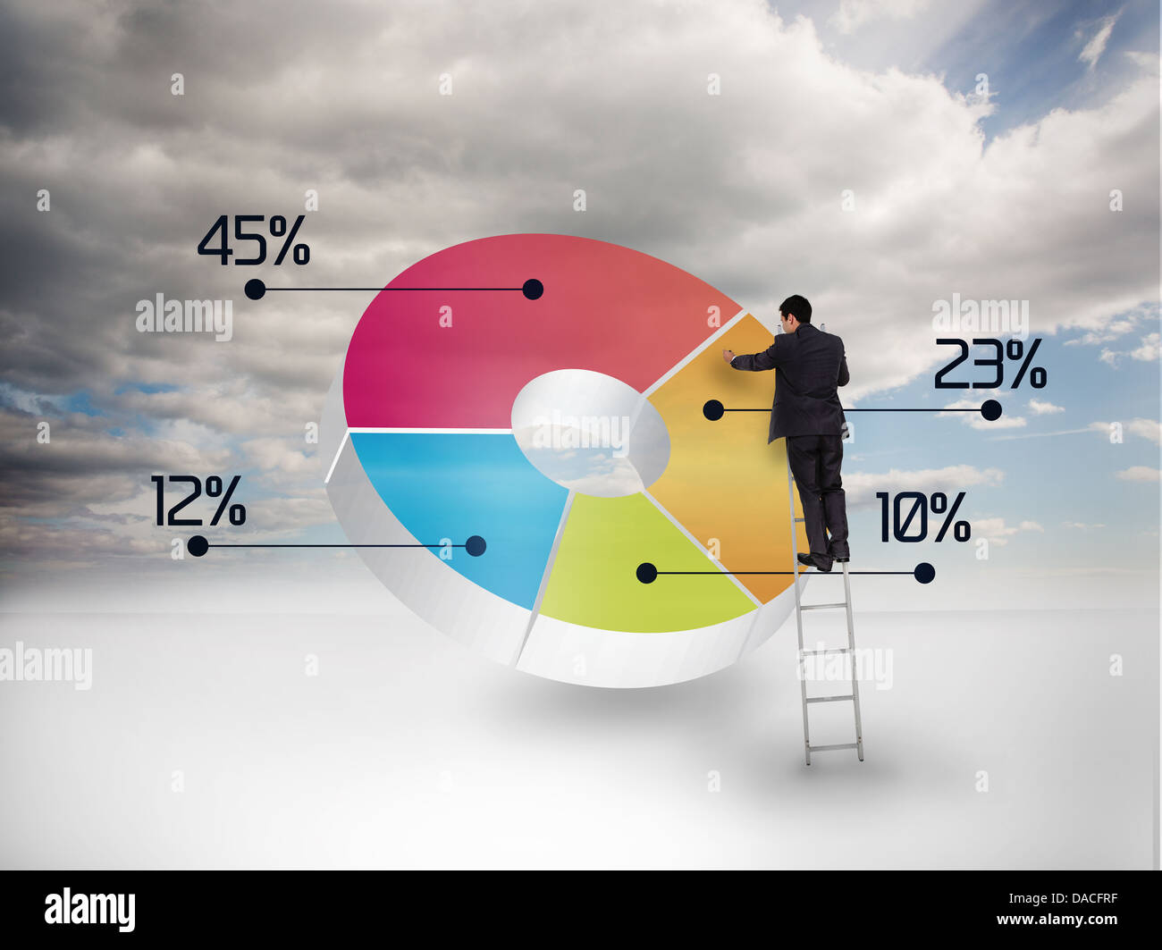Pie chart drawing hi-res stock photography and images - Alamy