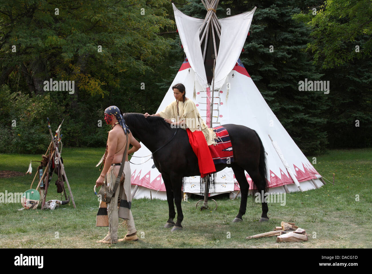 Native american indian man walking hi-res stock photography and images ...