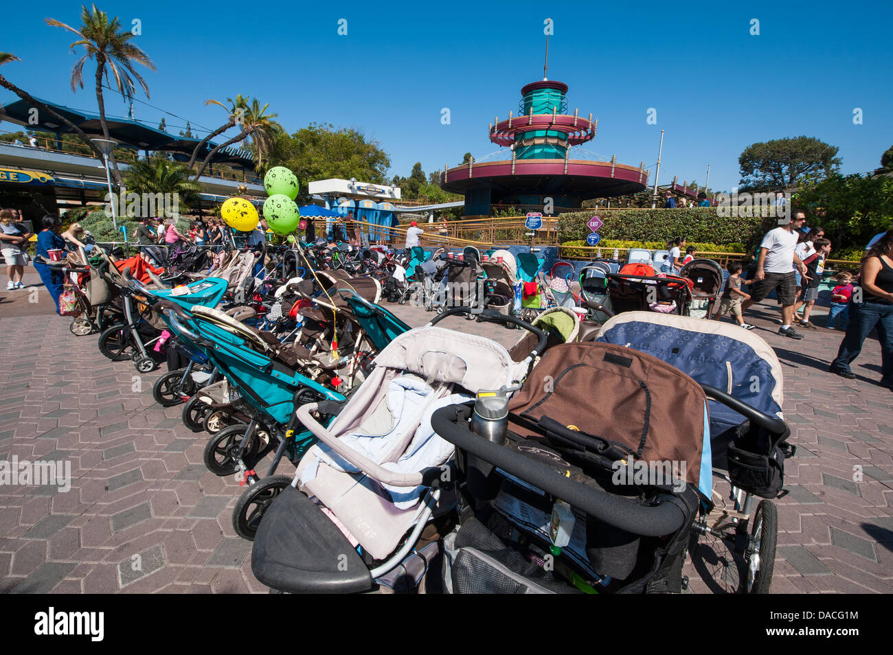 Baby child buggies at Disneyland, Anaheim, California Stock Photo - Alamy