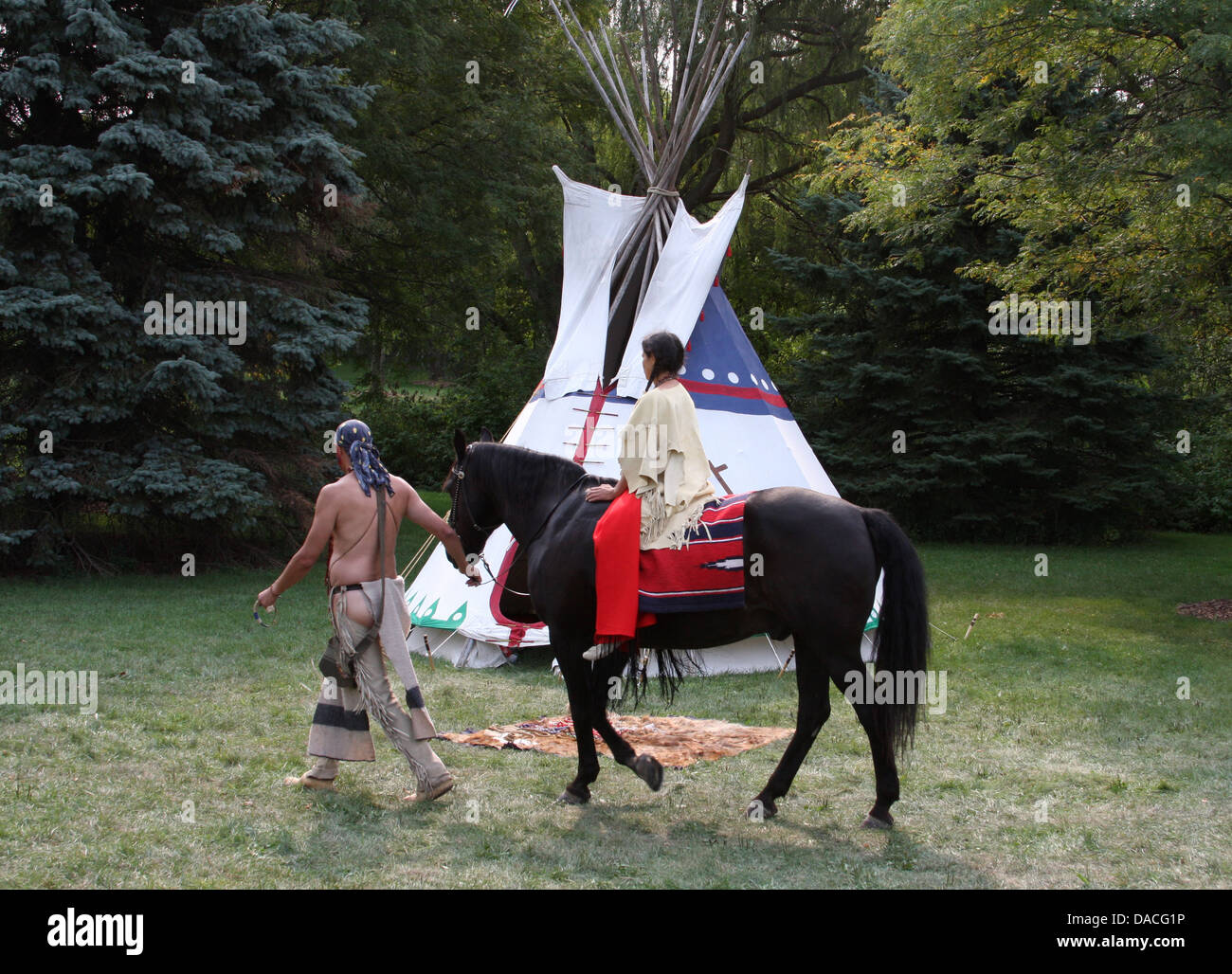 Native american indian man walking hi-res stock photography and images ...