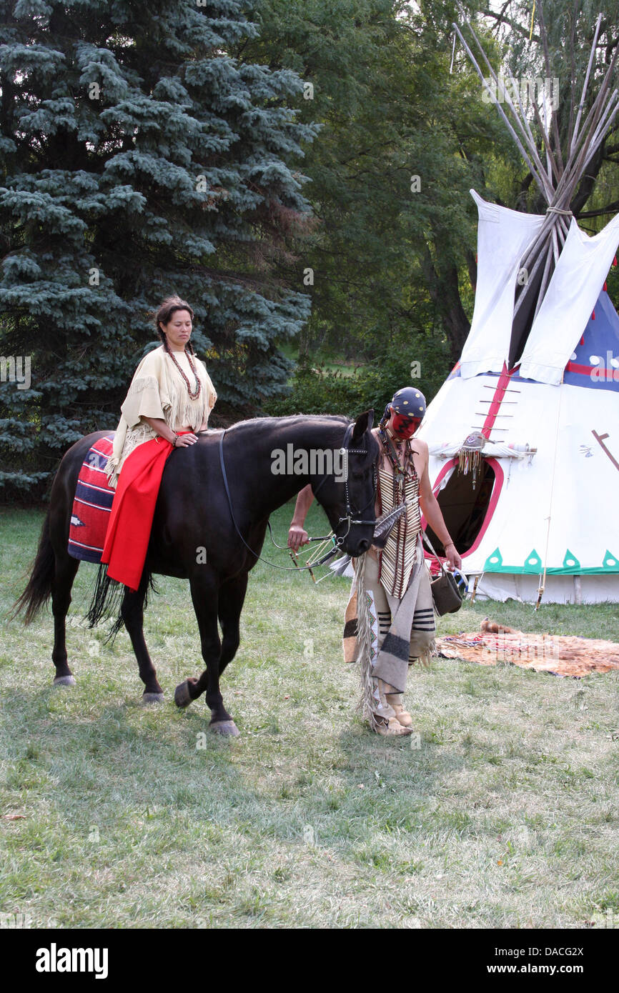 Native american indian man walking hi-res stock photography and images ...