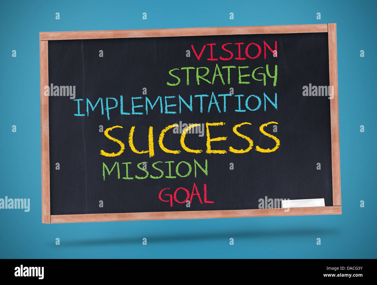 Several words about success written with colored chalk Stock Photo - Alamy