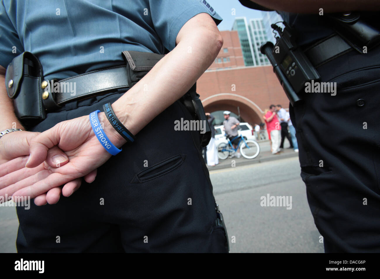 Boston, Massachusetts, USA. 10th July, 2013. Members of the MIT police ...