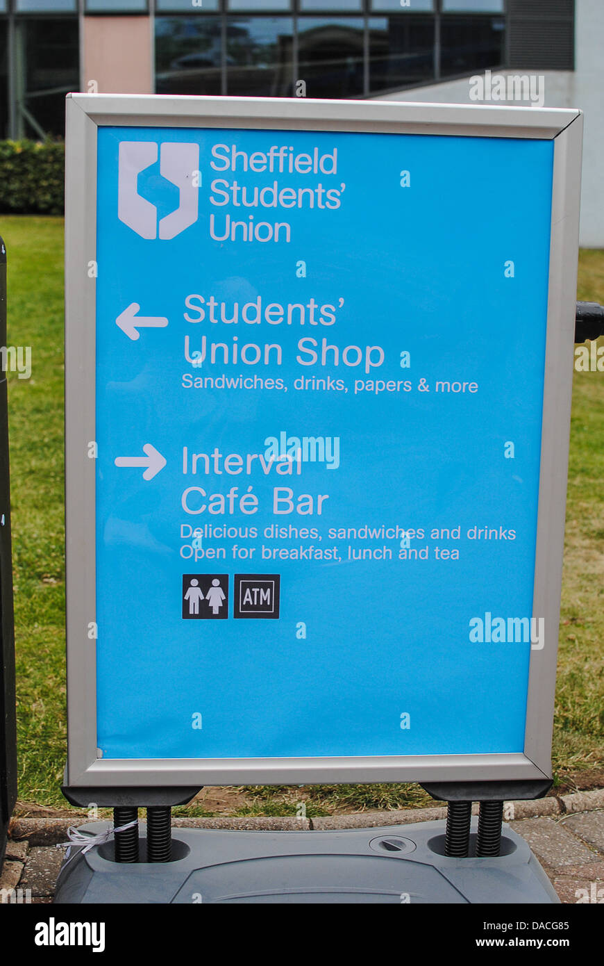 Students Union sign at Sheffield university Stock Photo - Alamy