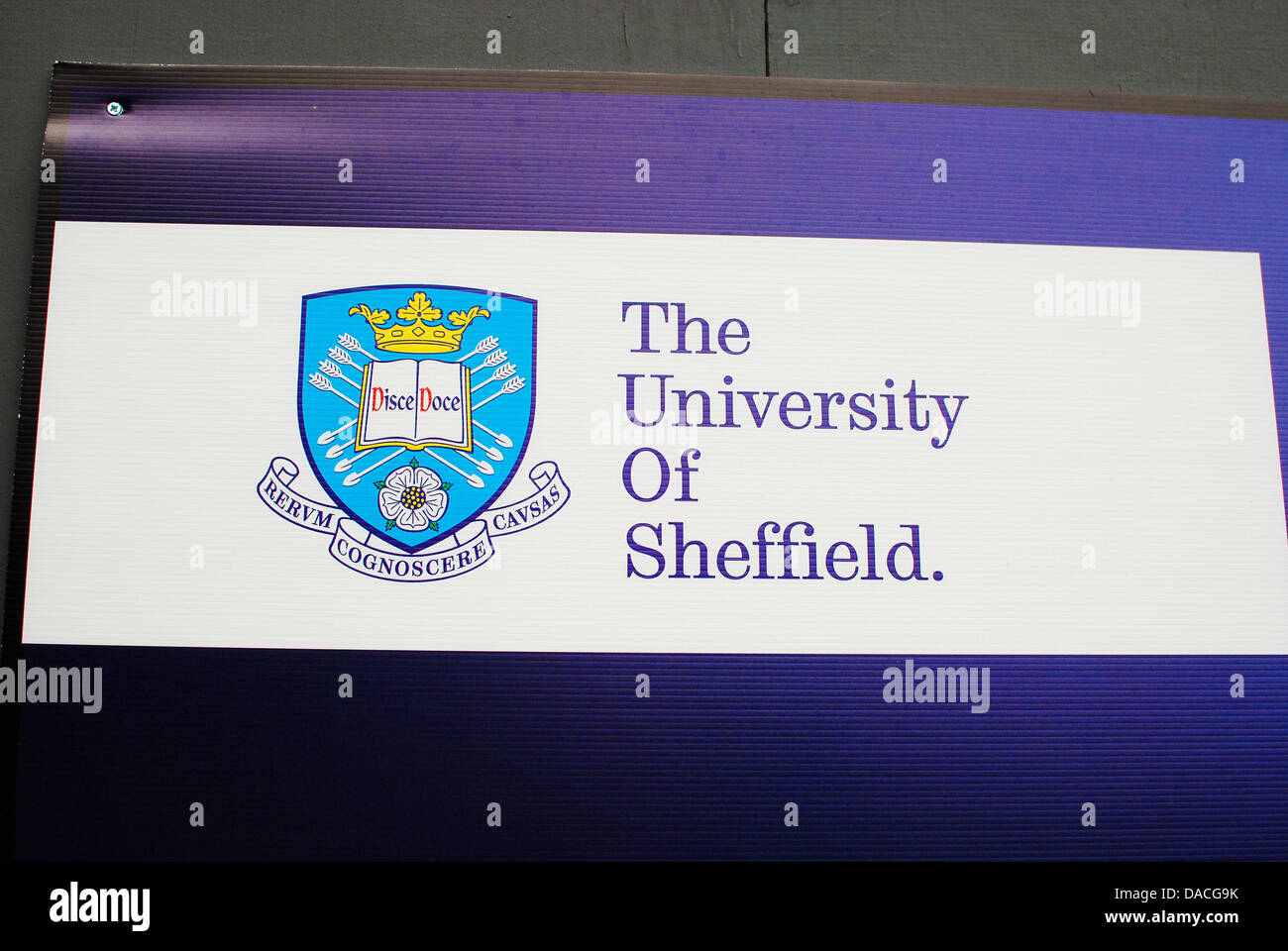 Sheffield university sign hi-res stock photography and images - Alamy