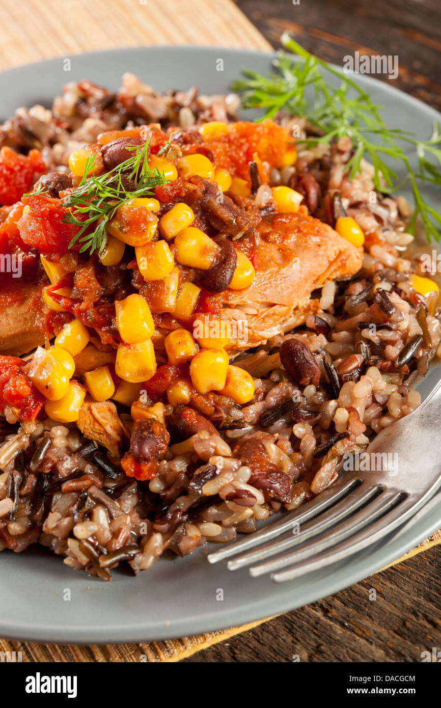 Chicken with tomato rice hi-res stock photography and images - Alamy