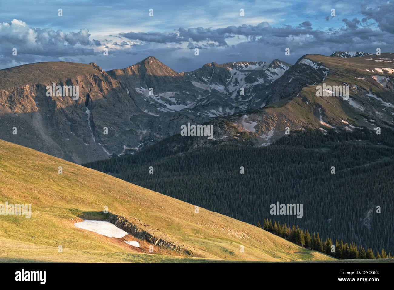 Photograph of Alpenglow on the Gore Range Mountains. Rocky Mountain ...