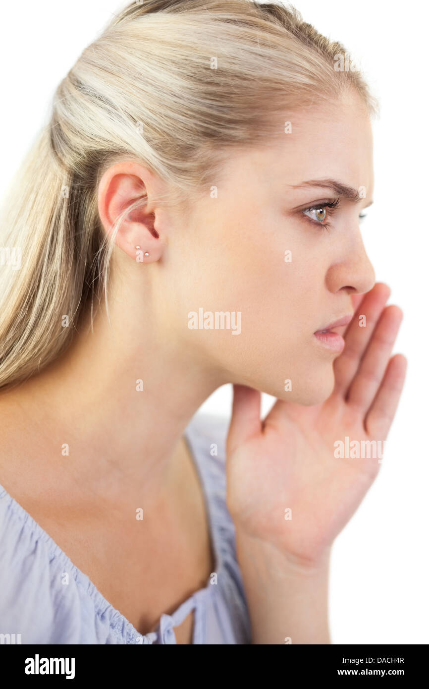 Telling woman hi-res stock photography and images - Alamy