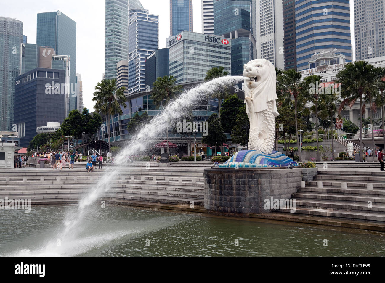 The Merlion, national symbol of Singapore Stock Photo - Alamy