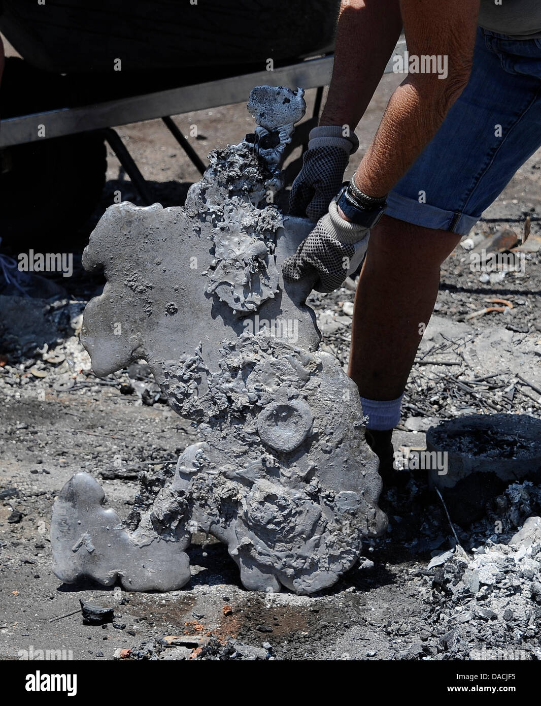 Yarnell AZ. July 10,2013. USA. Today the city of Yarnell AZ open to ...