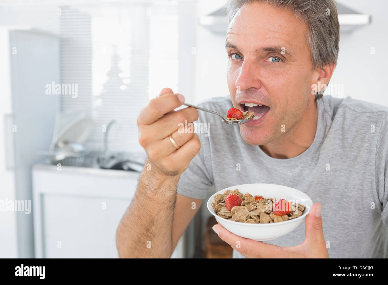 Athlete Eating Cereal