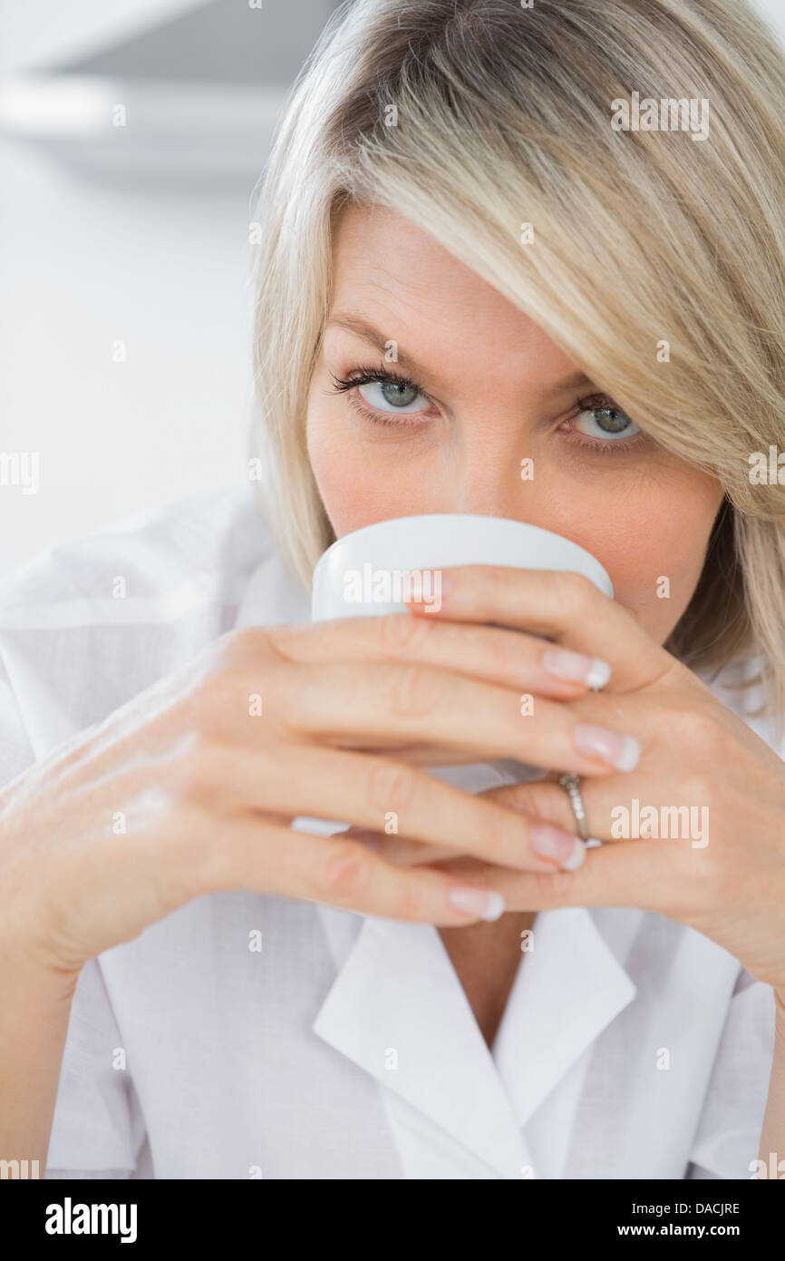 Sipping close up woman hi-res stock photography and images - Alamy