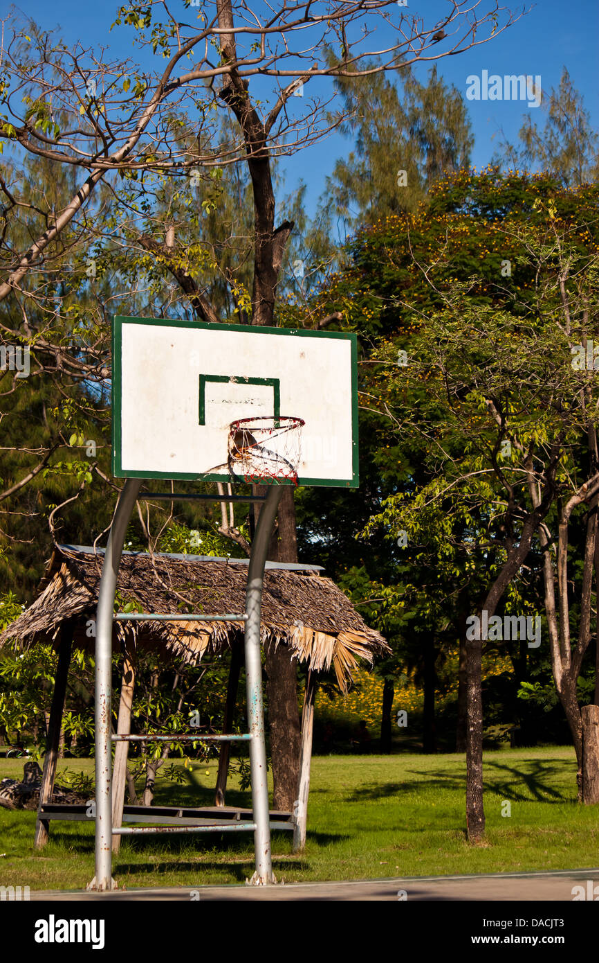 Old basketball hoop Stock Photo - Alamy