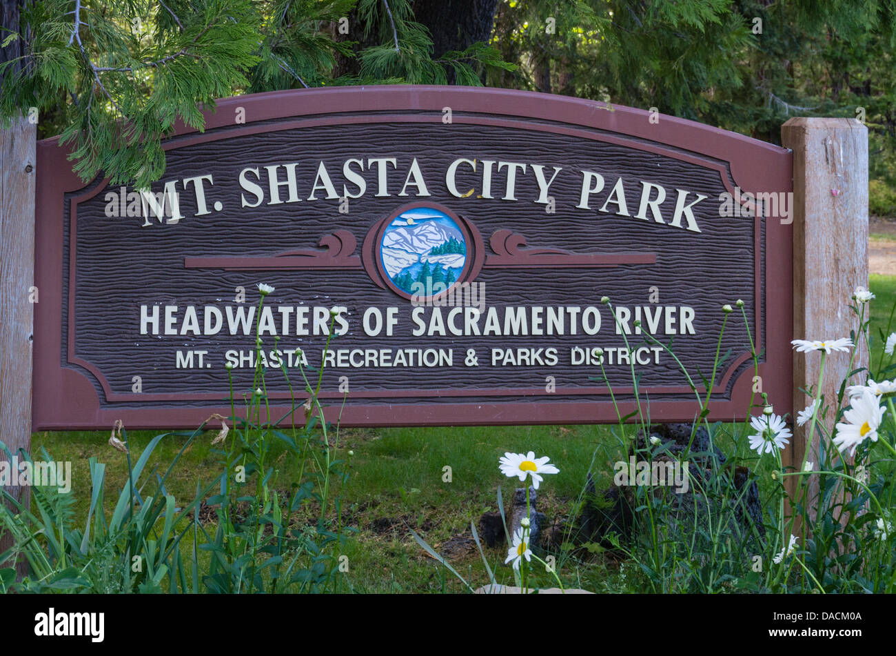 Mount Shasta California United States. The headwaters of the Sacramento ...