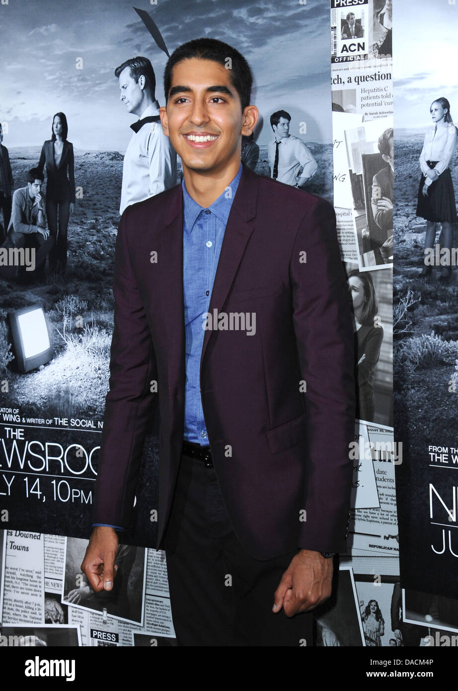 Los Angeles, California, USA. 10th July, 2013. Dev Patel attending the ...