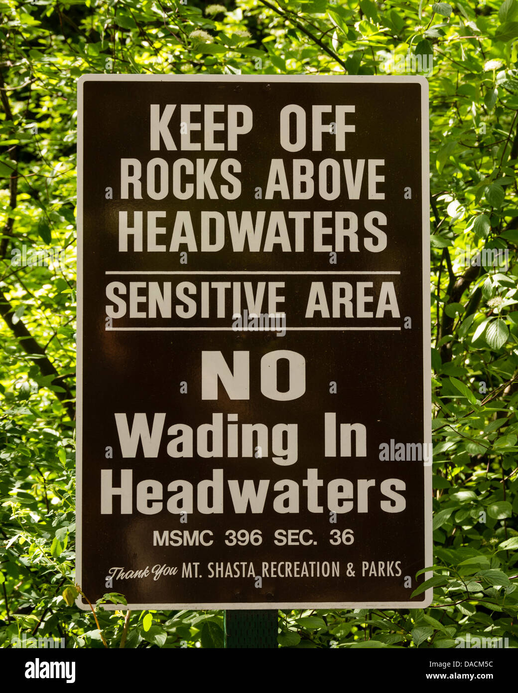 Mount Shasta California United States. The headwaters of the Sacramento ...
