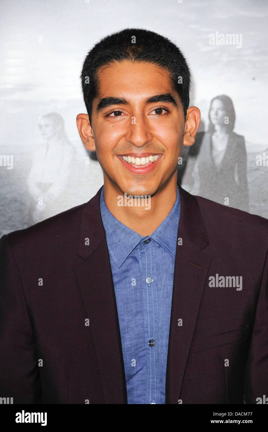 Los Angeles, CA. 10th July, 2013. Dev Patel at arrivals for Premiere of ...