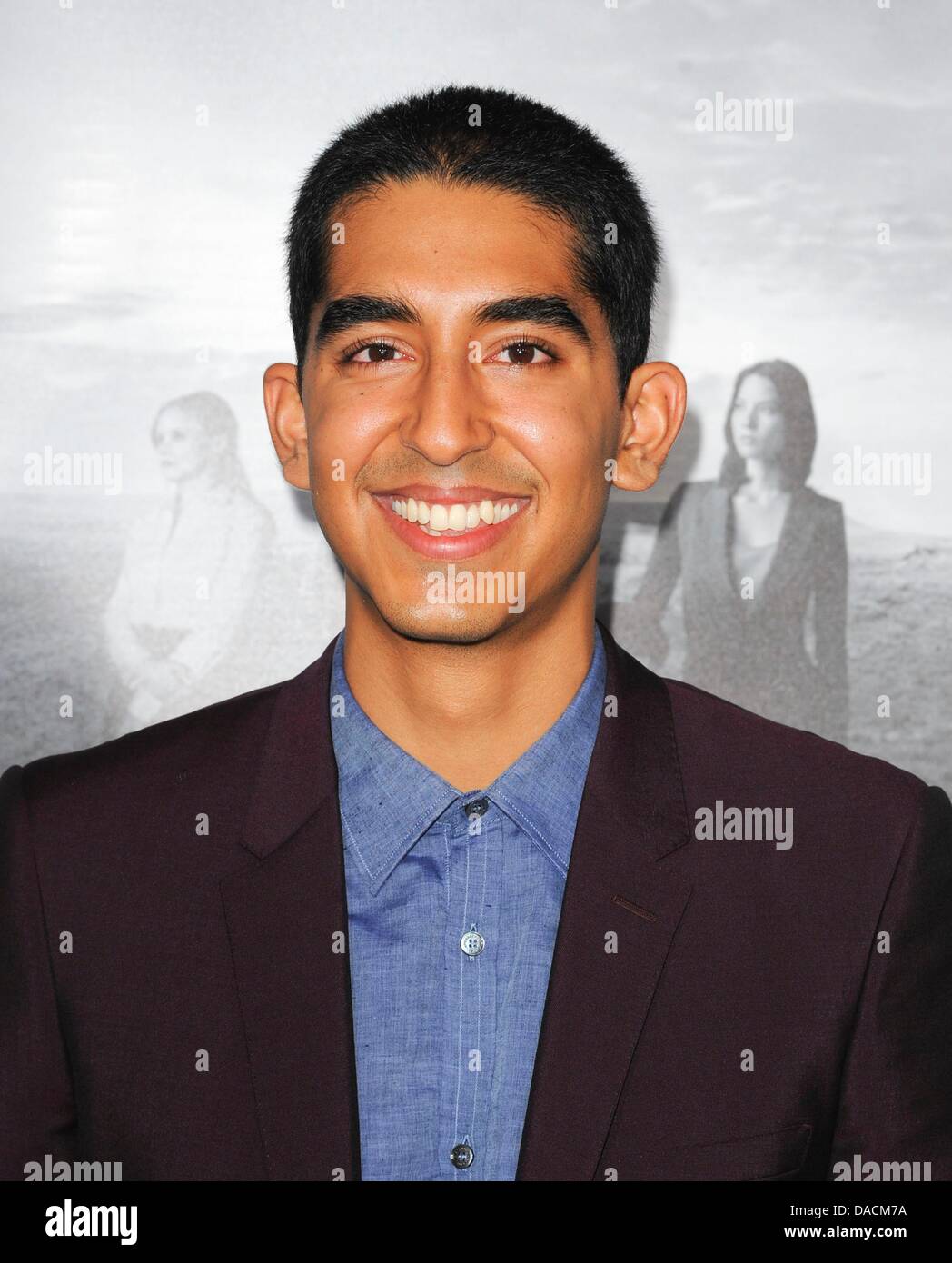 Los Angeles, CA. 10th July, 2013. Dev Patel at arrivals for Premiere of ...