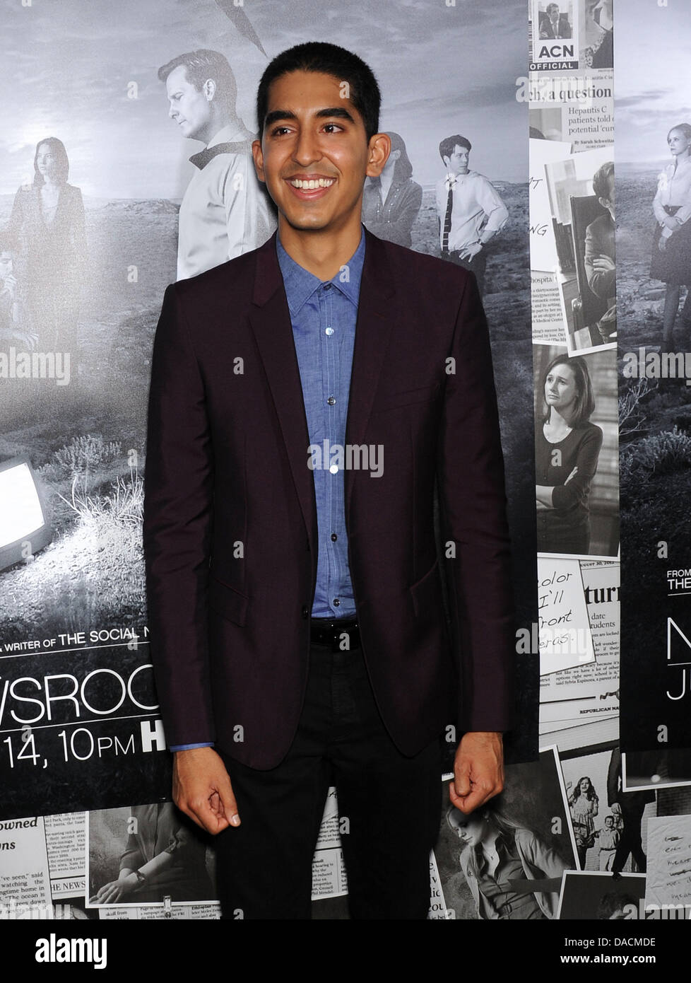 Hollywood, California, USA. 10th July, 2013. Dev Patel arrives for the ...