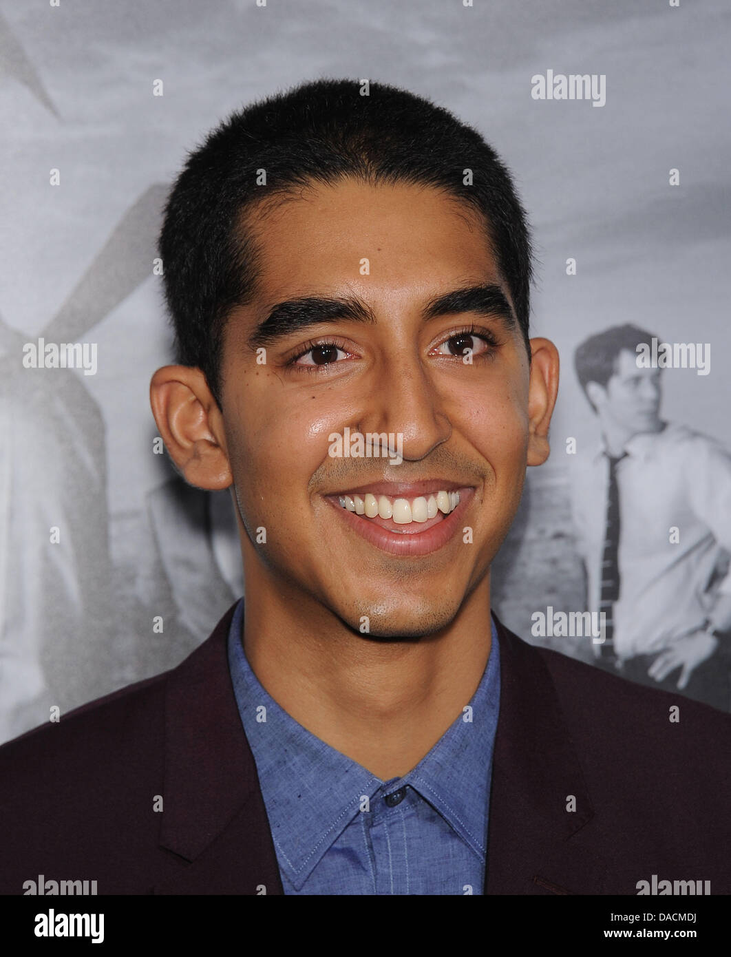 Hollywood, California, USA. 10th July, 2013. Dev Patel arrives for the ...