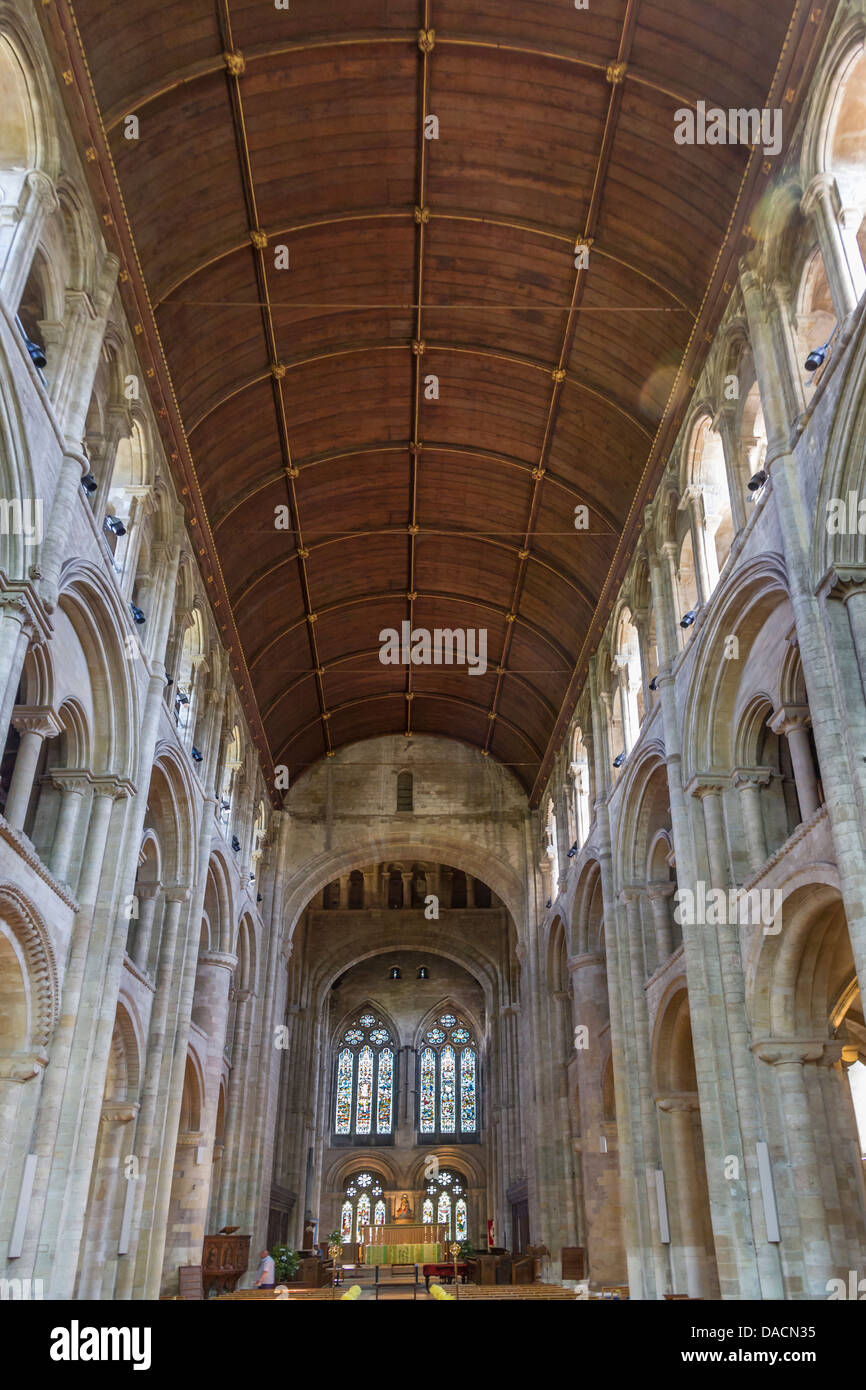 England Hampshire, Romsey abbey, interior Stock Photo, Royalty Free ...