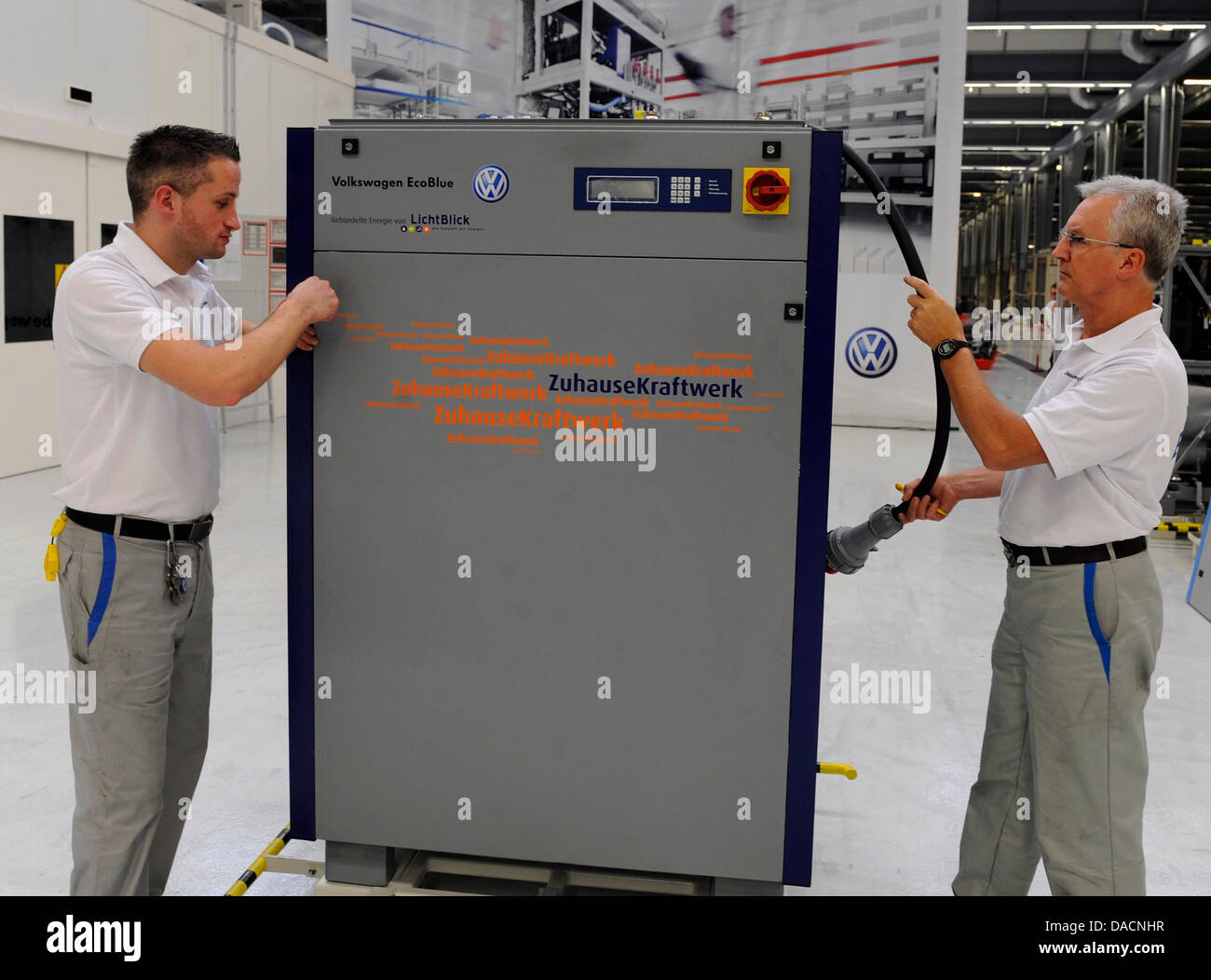 A so called power plant for private homes is prepared for ...