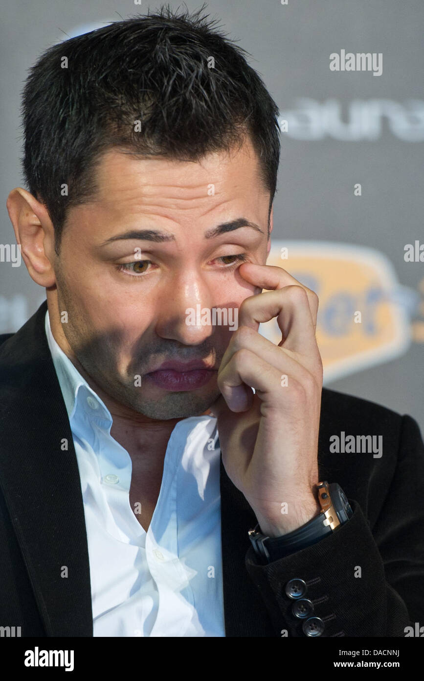 WBA boxing world champion in middleweight class, Felix Sturm, gives a ...