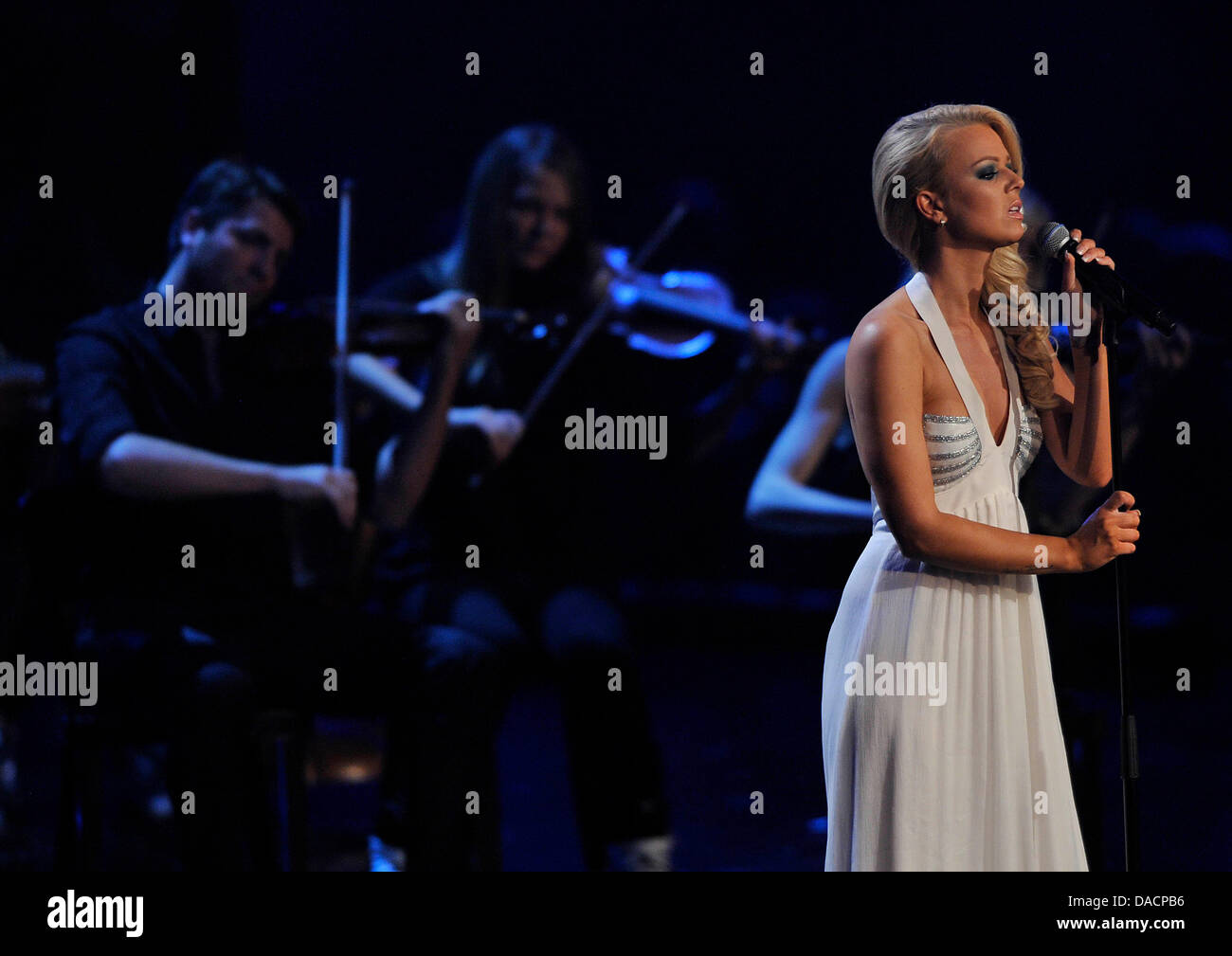 German singer and song writer Doreen, representing the German state of ...