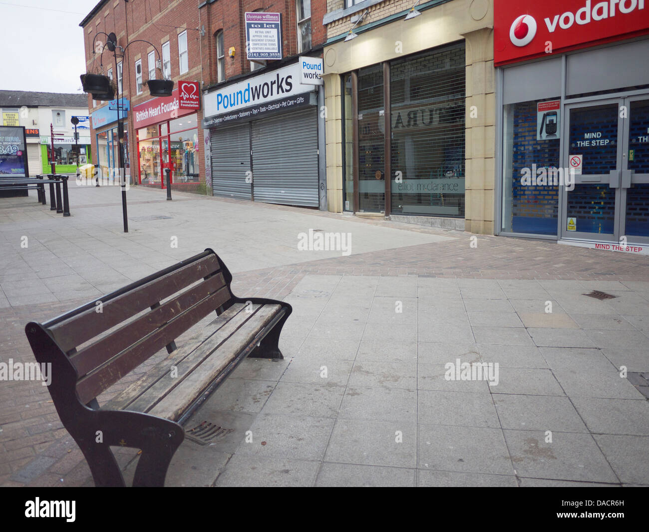 Shops in George Street, Altrincham Stock Photo - Alamy
