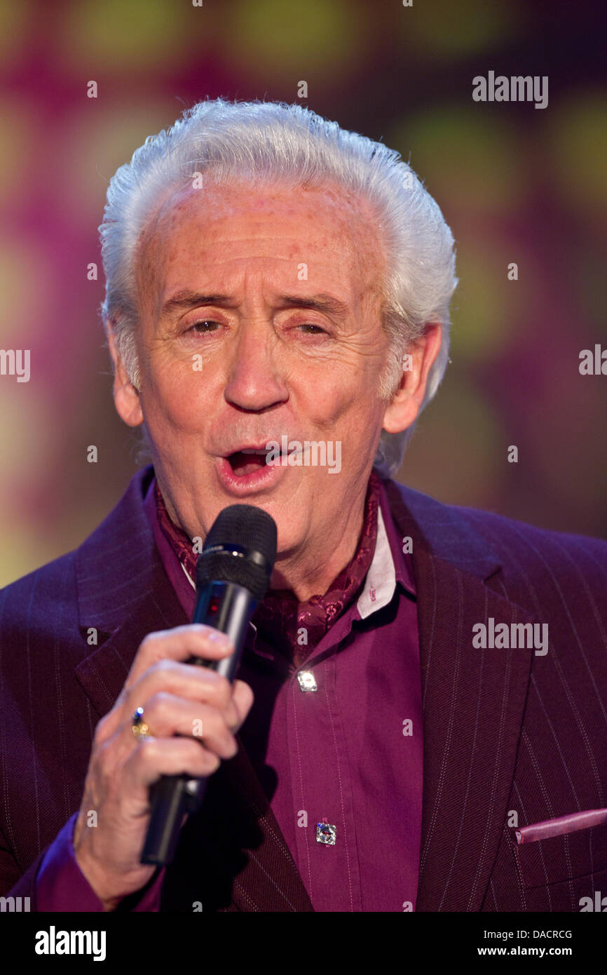 British folk singer Tony Christie performs during the rehearsal of the ...