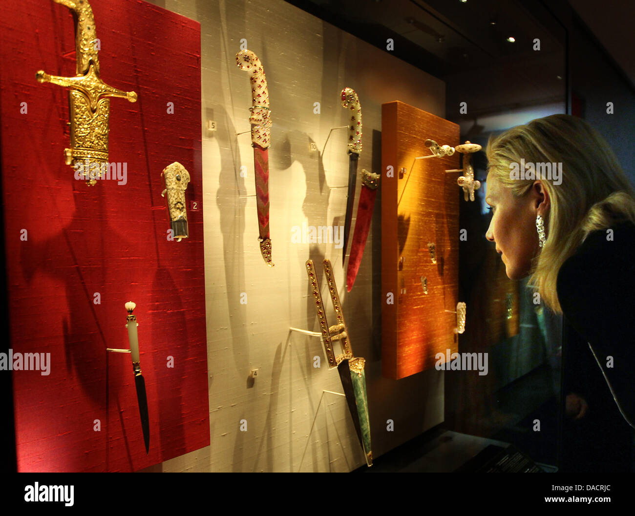 Wife of the German President Bettina Wulff visits the Dar Al Athar Al ...