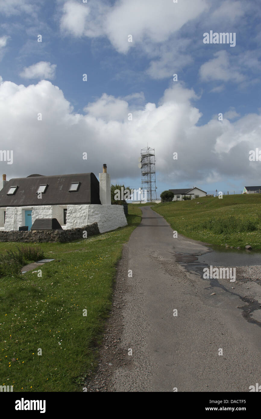 Scarinish street scene Isle of Tiree Scotland June 2013 Stock Photo - Alamy