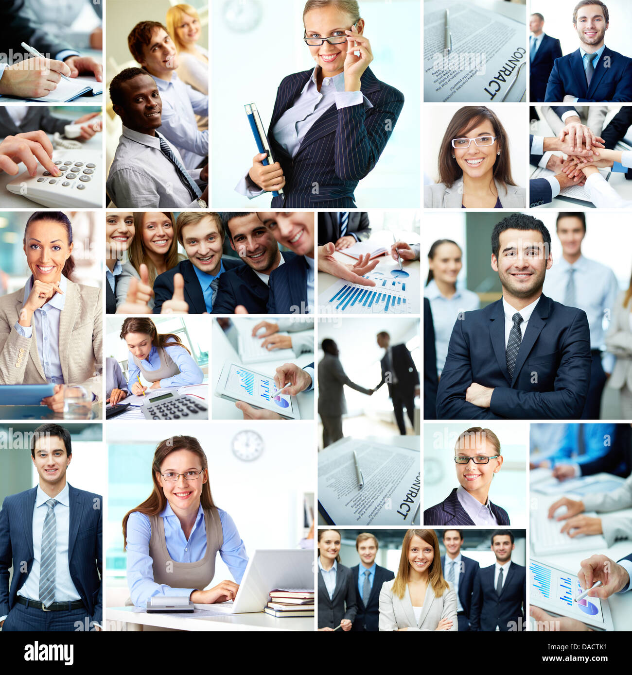 Collage businessman co workers hi-res stock photography and images - Alamy