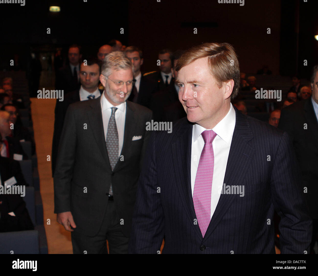 Dutch Prince Willem-Alexander (R) and Belgium Prince Philipp at the ...