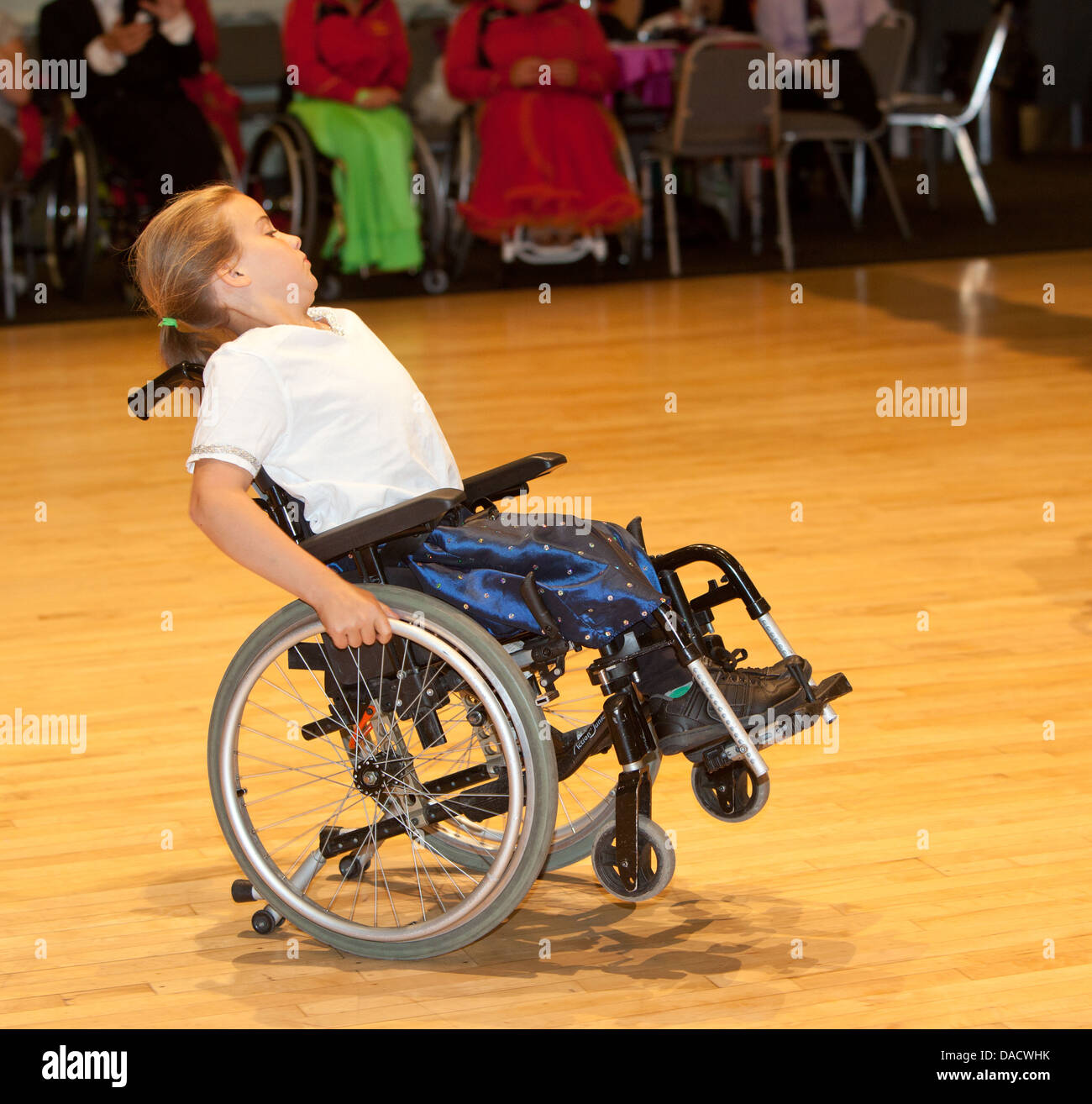Competitors at the Grand Prix International Wheelchair Dancesport ...