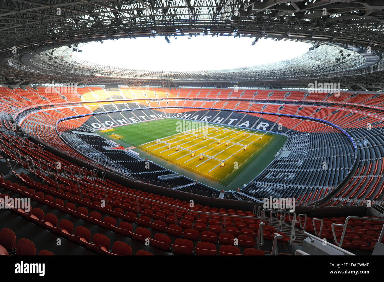 View of the interior of Donbas Arena in Donezk, Ukraine, 13 December ...