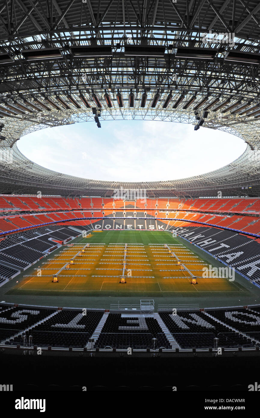 View of the interior of Donbas Arena in Donezk, Ukraine, 13 December ...