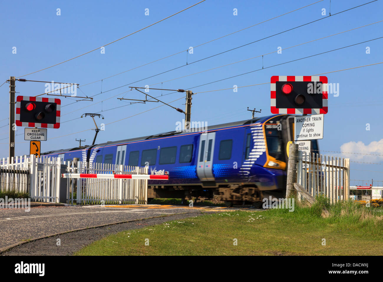 Railway warning signs hi-res stock photography and images - Alamy